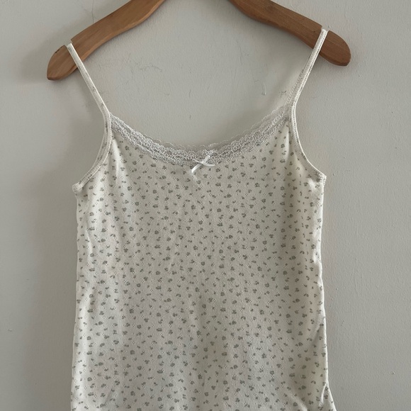 Brandy Melville | Tops | Brandy Melville Floral Eyelet Tank | Poshmark